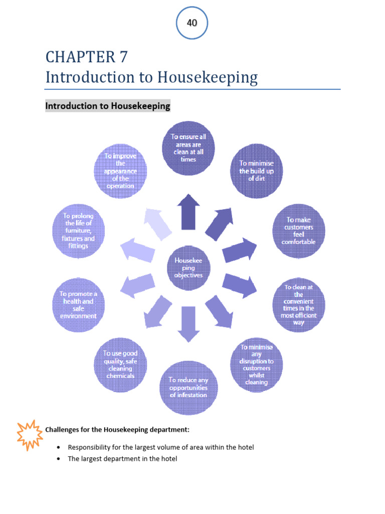 Chapter 7 Introduction To Housekeeping | PDF | Housekeeping