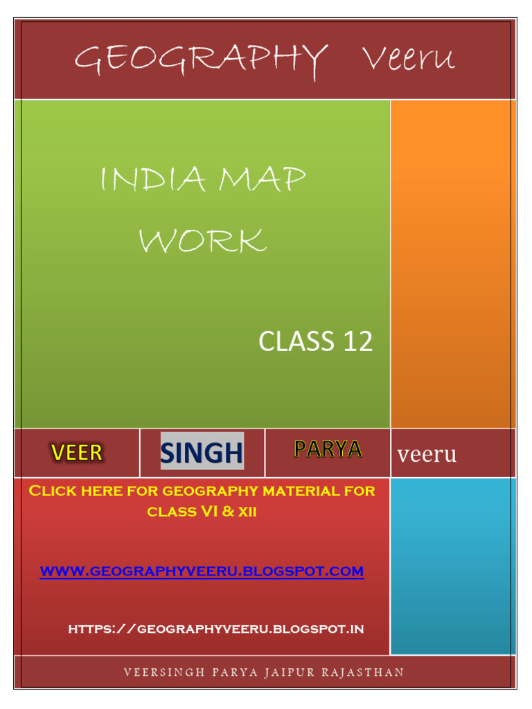 India Map Work CLS 12 | PDF
