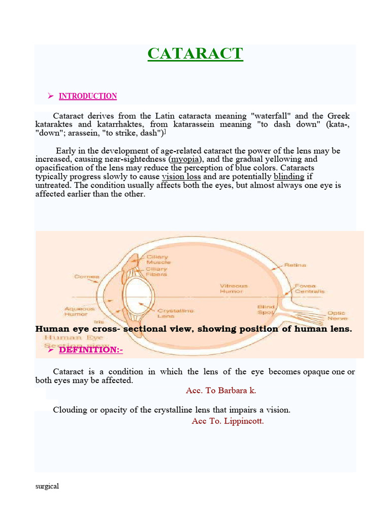 Catract 180811144645 | PDF | Cataract | Surgery