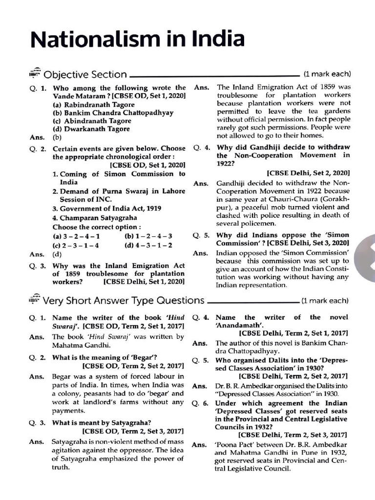 Chapter 2 History | PDF | Mahatma Gandhi | Indian Nationalism
