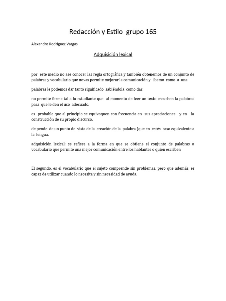 por este medio no ase conocer las regla ortográfica y también obtenemos de un conjunto de ...