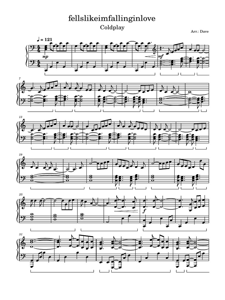 Feelslikeimfallinginlove Coldplay | PDF