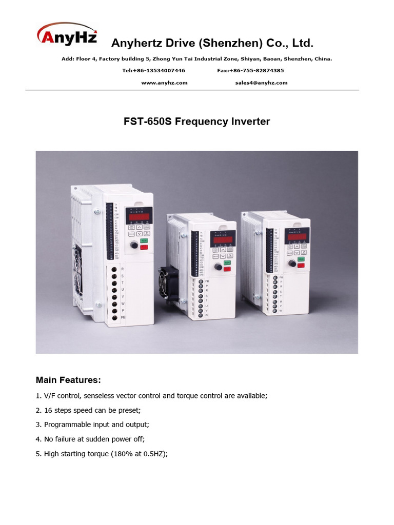 Industrial Frequency Inverter Guide | PDF | Power Inverter | Electrical Engineering