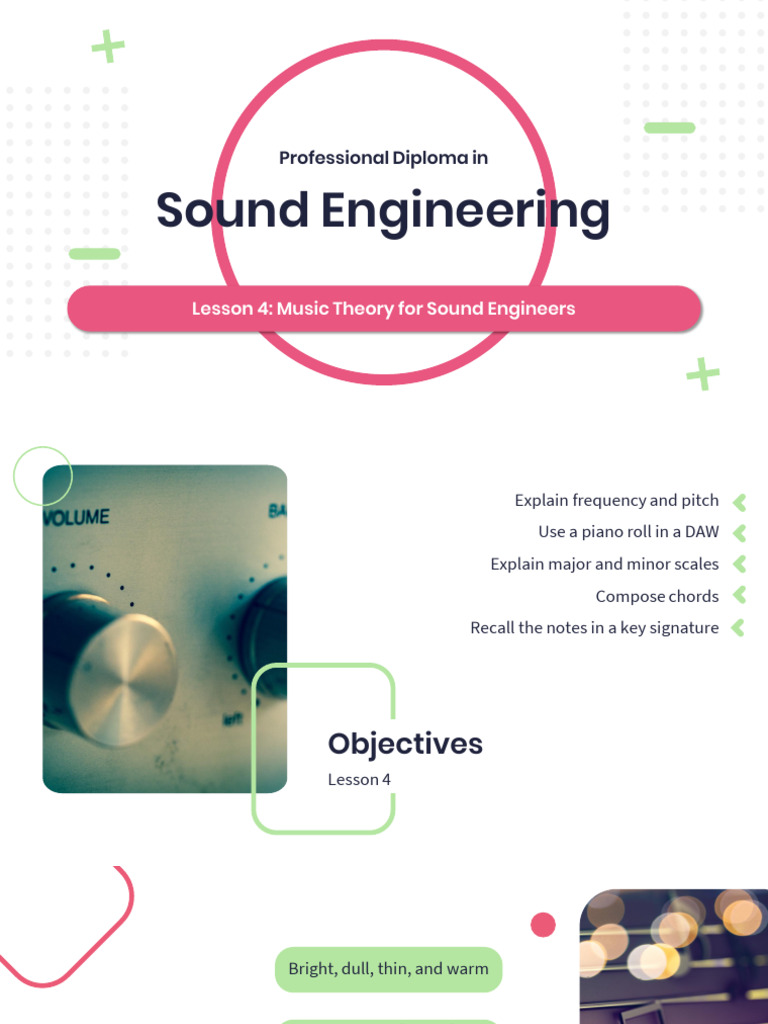 Sound Engineering Lesson 4 Slides | PDF | Pitch (Music) | Harmonic