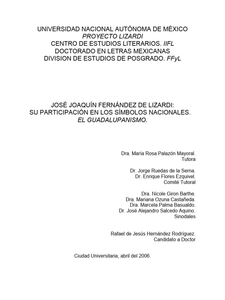 Lizardi Su Participacion en Los Simbolos Nacionales-Hernandez Rafael de ...