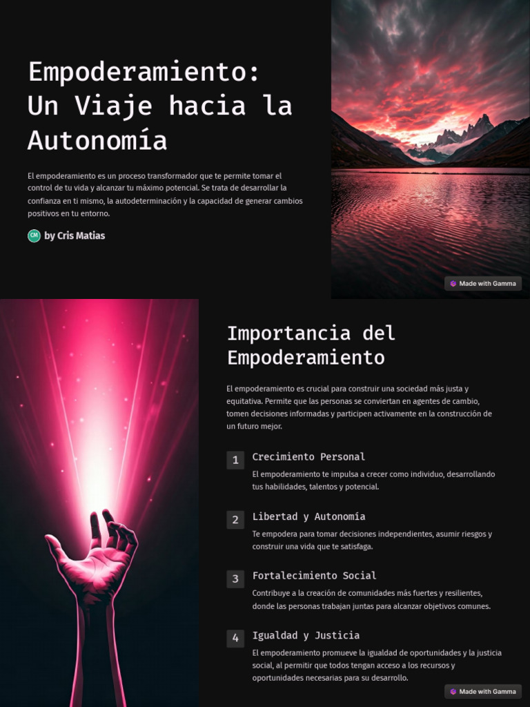 Empoderamiento Un Viaje Hacia La Autonomia | PDF | Empoderamiento ...