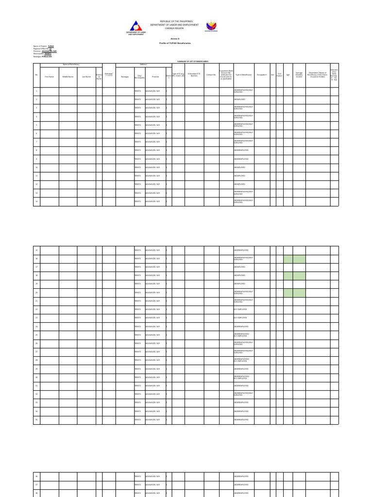 Form 4 New Format | Download Free PDF | Underemployment | Unemployment
