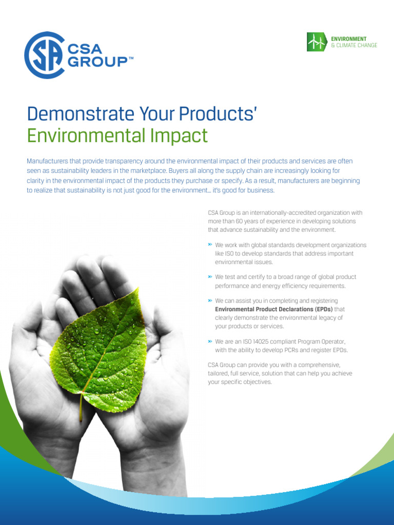EPD-Fact Sheet-Aug19 | PDF | Life Cycle Assessment
