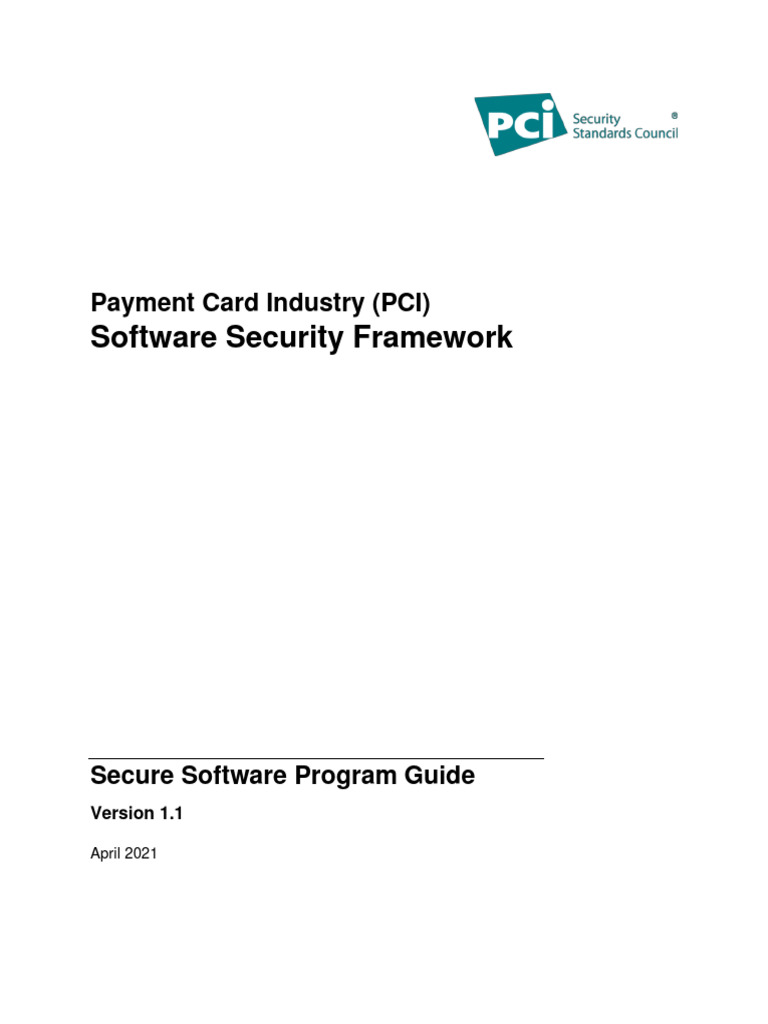PCI Secure Software Program Guide v1 - 1 | PDF | Payment Card Industry ...