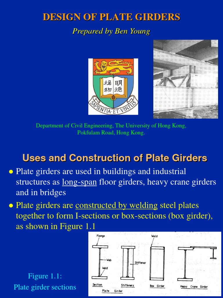 Design and Analysis of Plate Girders | PDF | Buckling | Bending