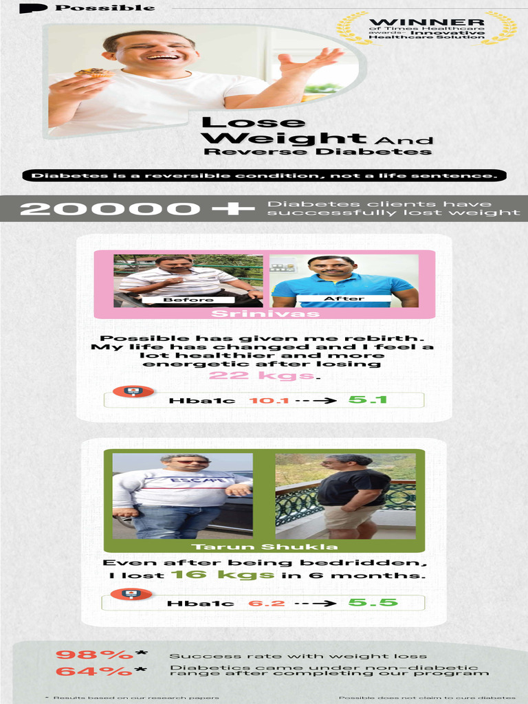 Diabetes Reversal + Weight Loss Brochure | PDF