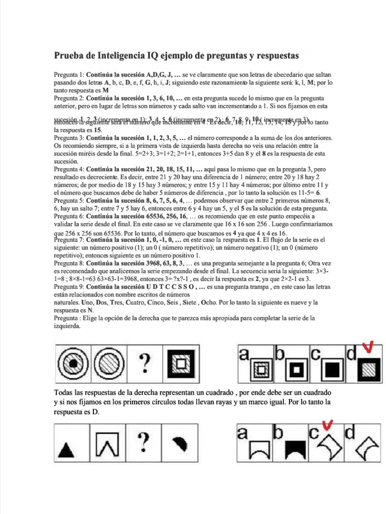 PDF Prueba de Inteligencia Iq Ejemplo de Preguntas y Respuestas ... PDF Prueba de Inteligencia Iq Ejemplo de Preguntas y Respuestas ...