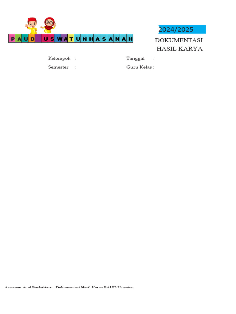 Catatan Hasil Karya Paud | PDF | Filsafat