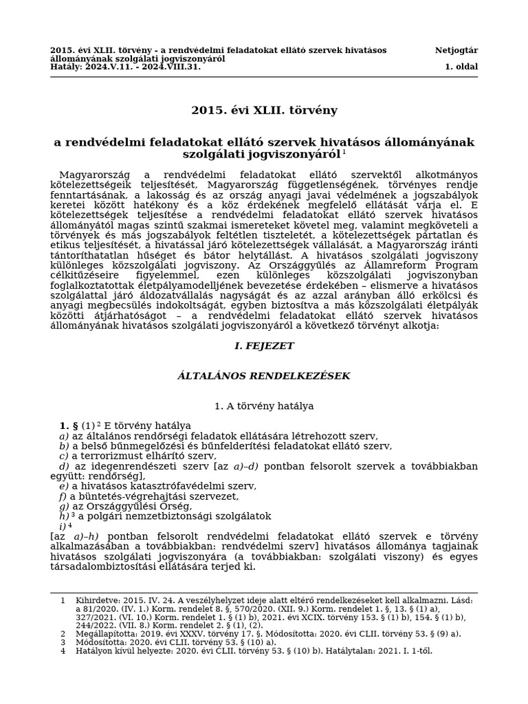 Évi XLII. Törvény | PDF