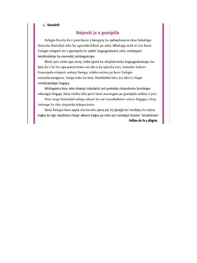Naiporai Jau Guaripola | PDF