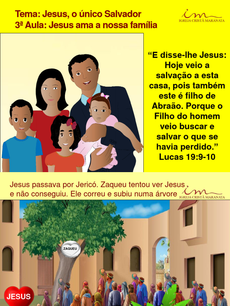 3a Aula - Cartazes Com Fundo Colorido - 0 A 3 Anos - Jesus e o Unico ...