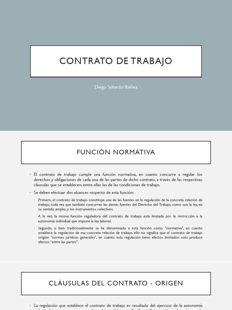 Cláusulas del Contrato de Trabajo | PDF | Derecho laboral | Salario
