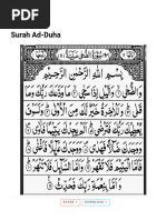 List of 114 Surah Names in Arabic | PDF | Islamic Texts | Quran
