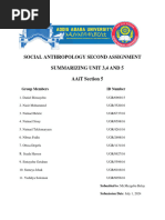 Sociology of Ethiopian Societies | PDF | Sociology | Ethnography