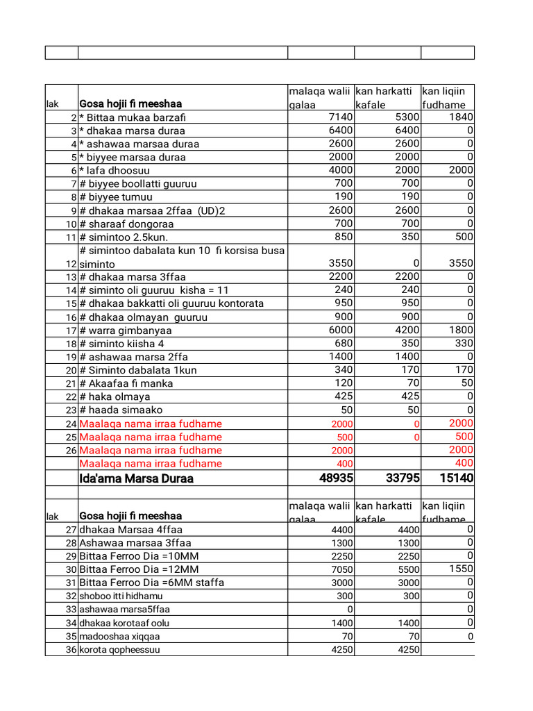 Ragaa Ijaarsa Manaa Jirenya Updat | PDF