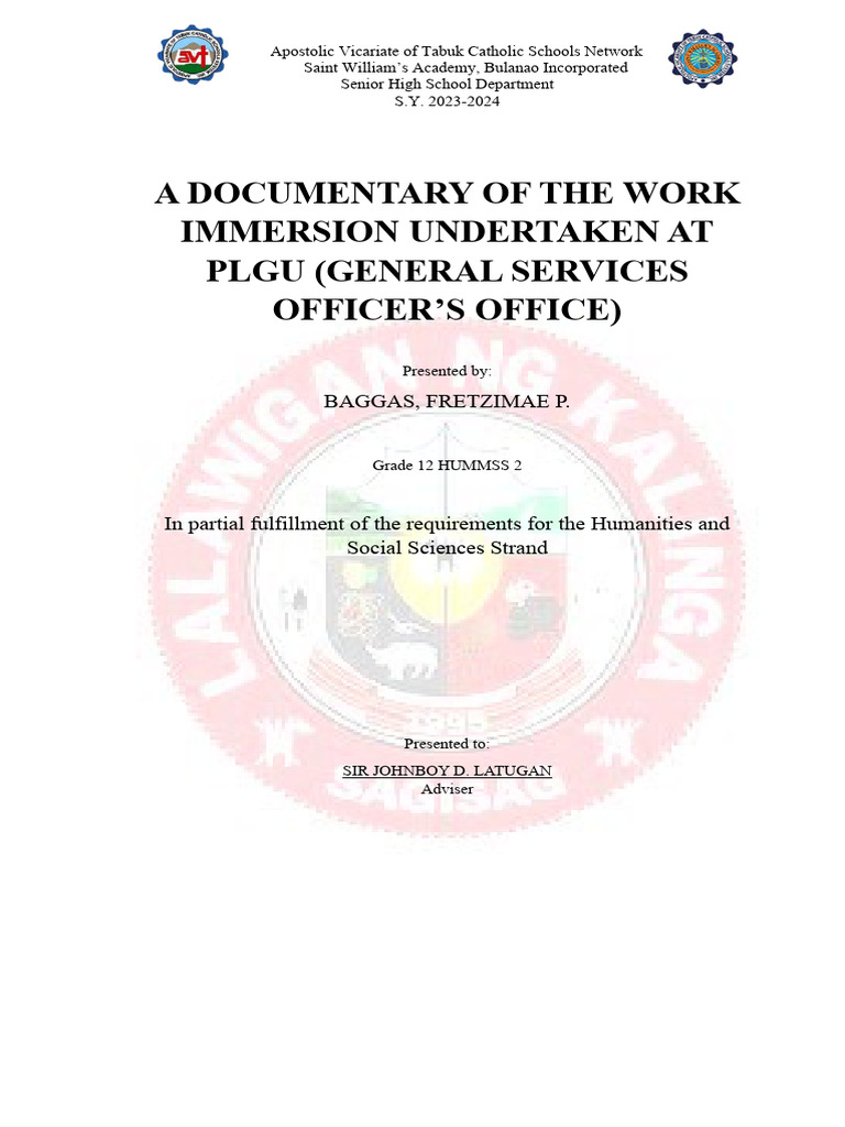 Portfolio Work Immersion | PDF | Learning