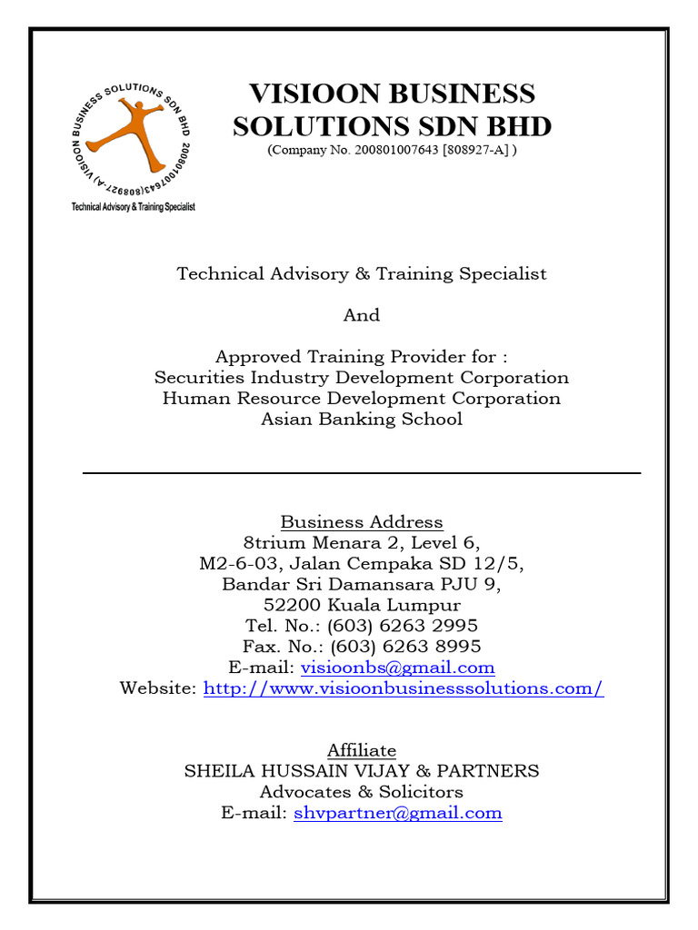 Contoh Profil Syarikat | PDF | Economies | Financial Services Companies