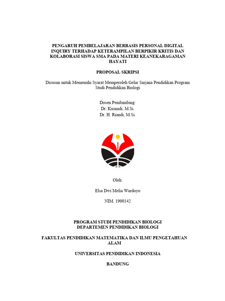 Draft Proposal | PDF | Ilmu Sosial