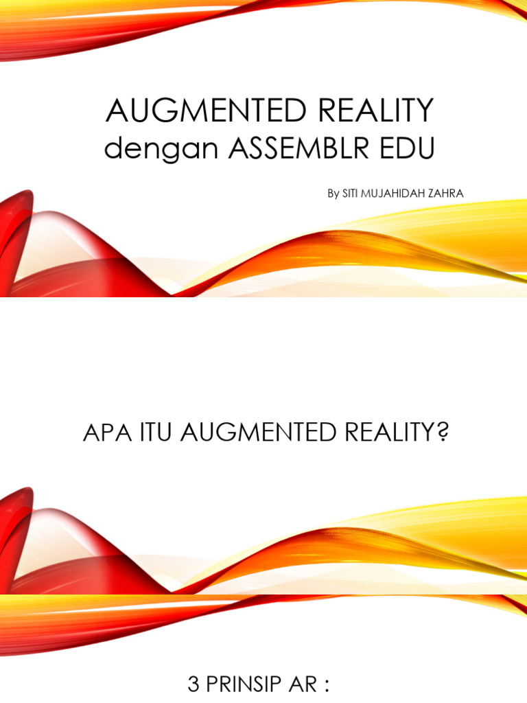 Materi AR Dengan Assemblr EDU | PDF | Teknologi & Rekayasa