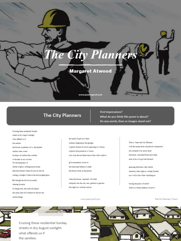 The City Planners - Annotated | PDF | Poetry | Rhyme