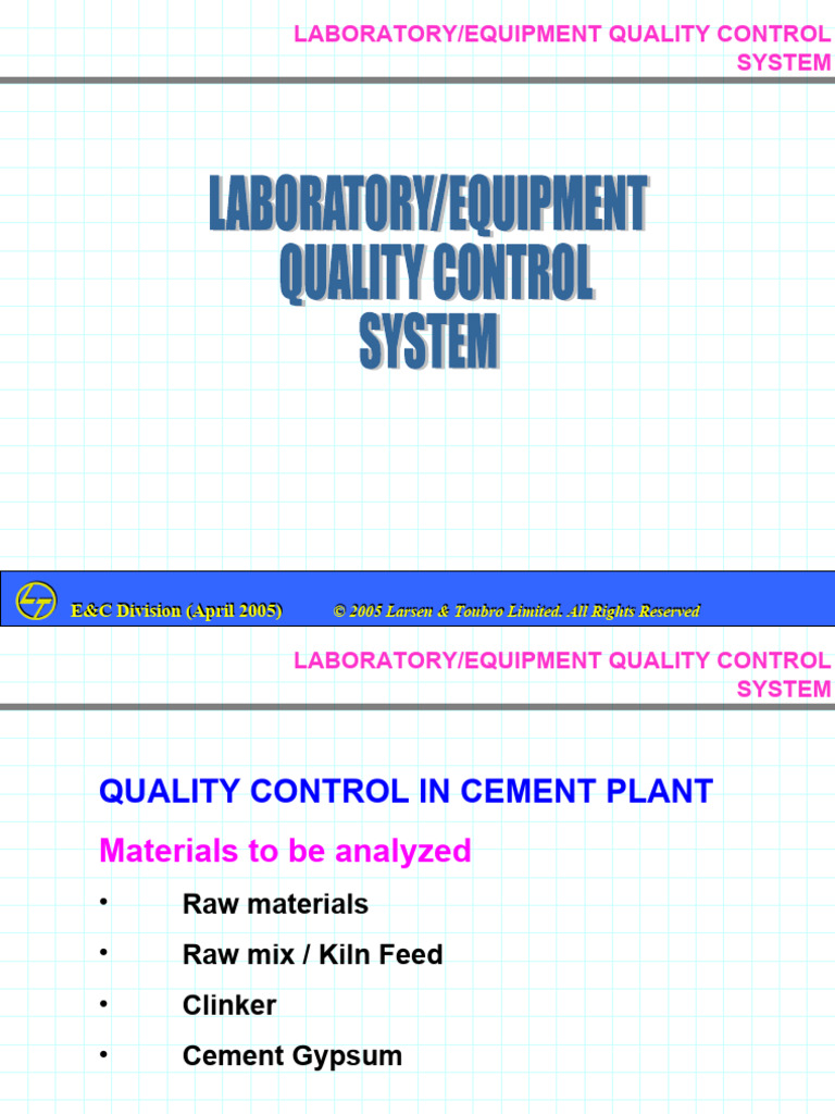 Laboratory equipment-QC | PDF | Cement | Materials