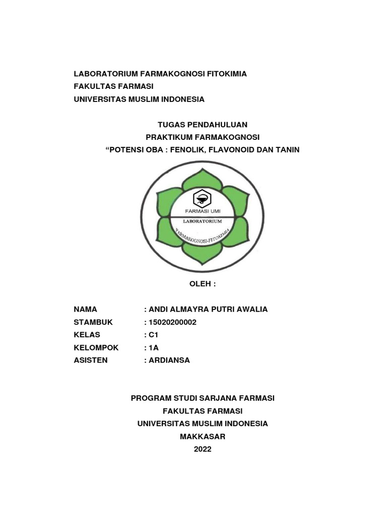 Potensi Senyawa Fenolik dan Flavonoid | PDF
