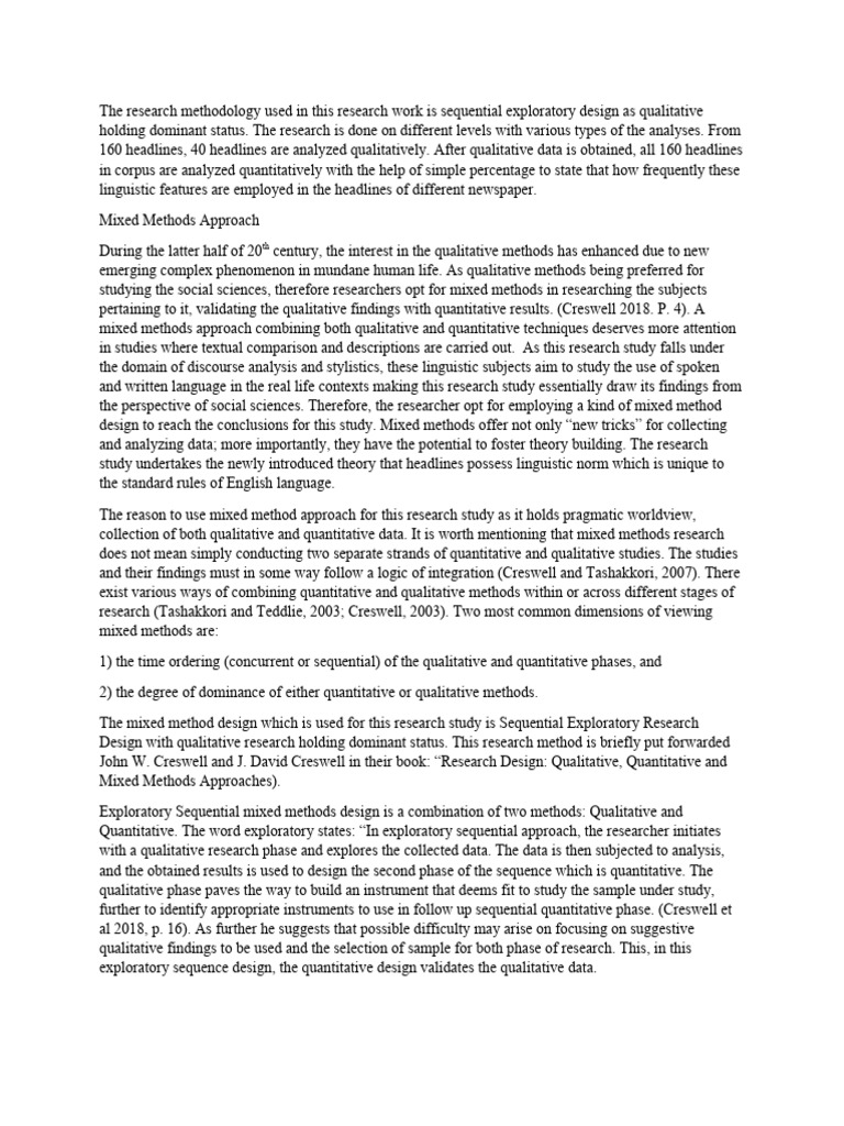 SEQUENTIAL EXPLORATORY RESEARCH DESIGN & Smpling | PDF | Qualitative ...