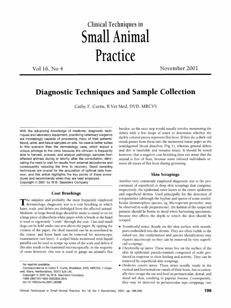 Diagnostic Techniques Ans Sample Collection | PDF | Biopsy | Pathology