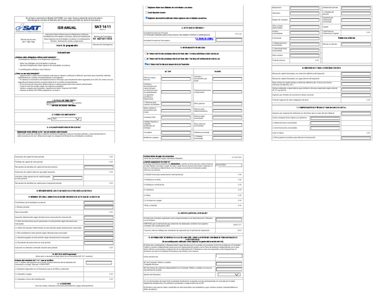 Formulario 1411 | PDF | Contabilidad | Impuestos