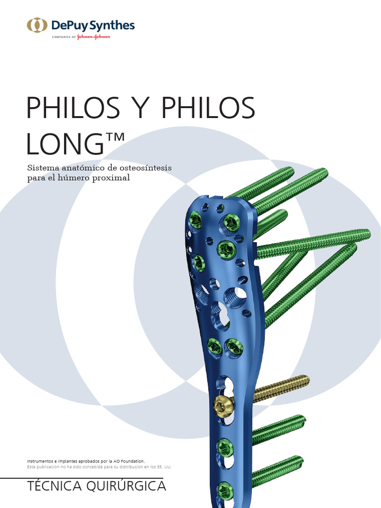 Técnica Quirúrgica PHILOS para Húmero | PDF | Tornillo | Perforación