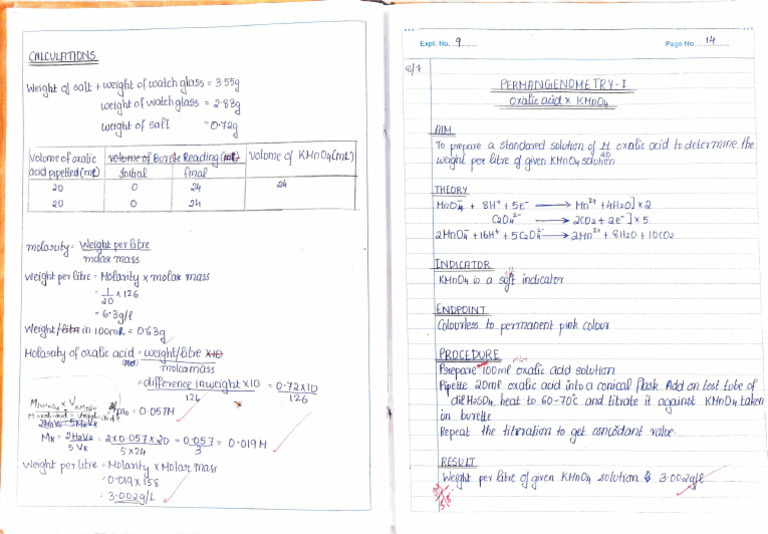 Permanganometry 1 | PDF
