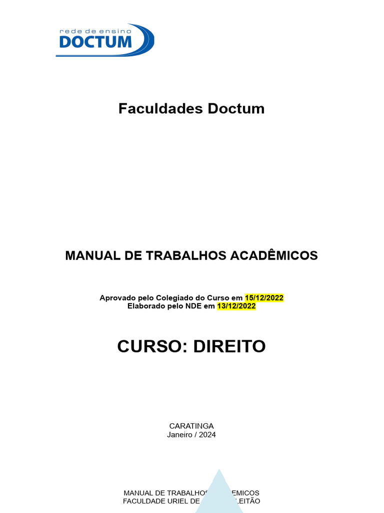 Manual De Tcc Pdf Citação Abstract Resumo