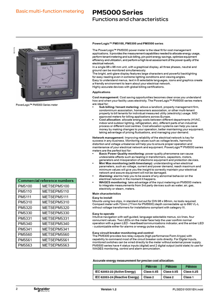PM5000 - Functions and Characteristics | PDF | Power Supply | Ac Power