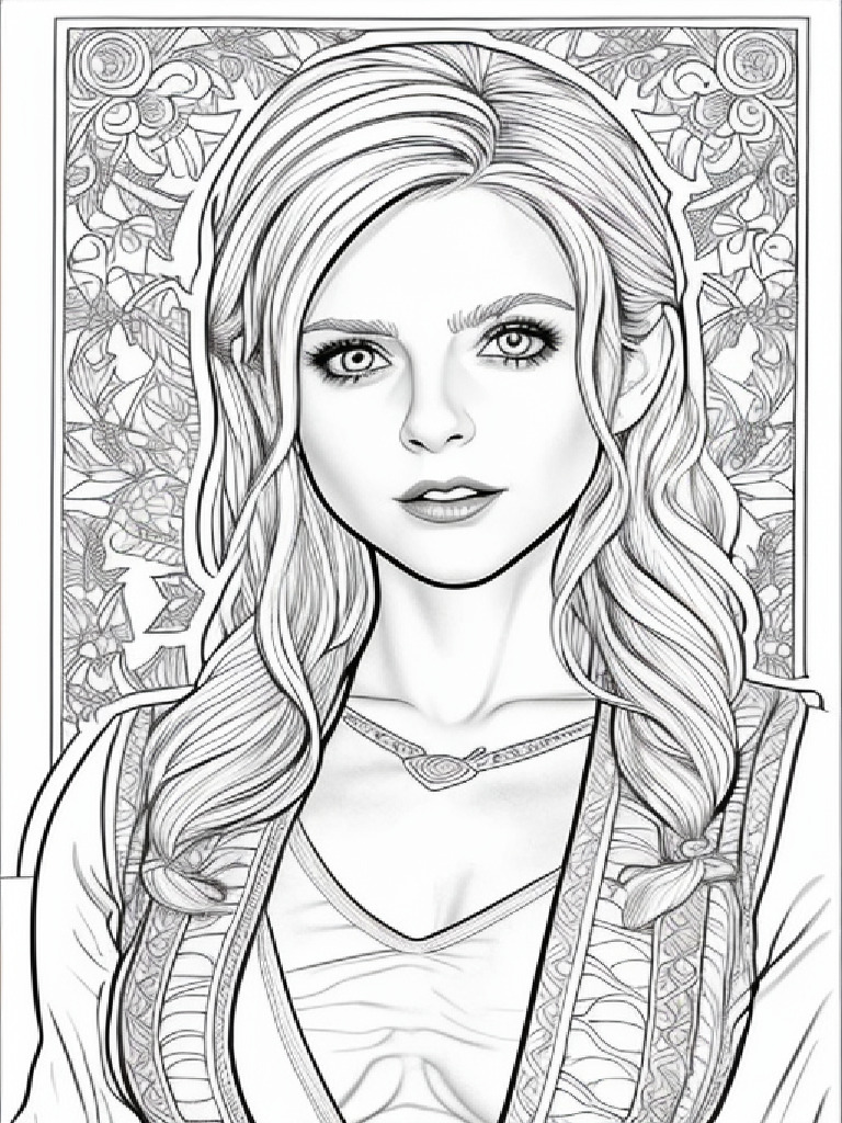 Buffy Summers Coloring Book Page | PDF