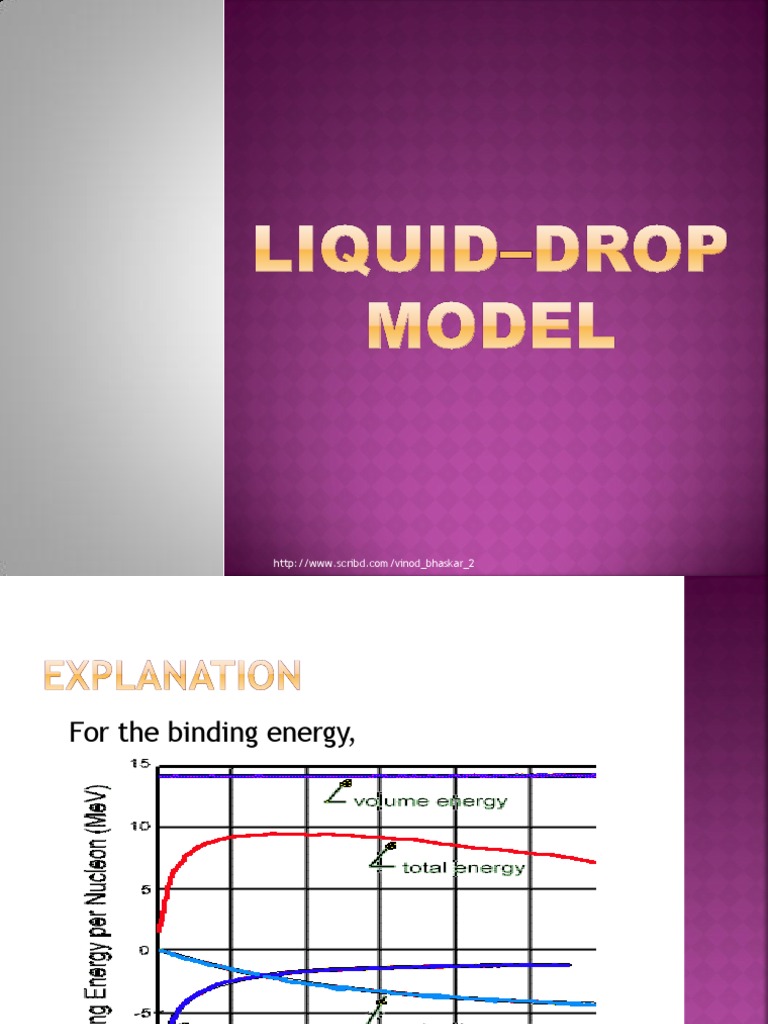 Liquid-Drop Model | PDF | Technology & Engineering