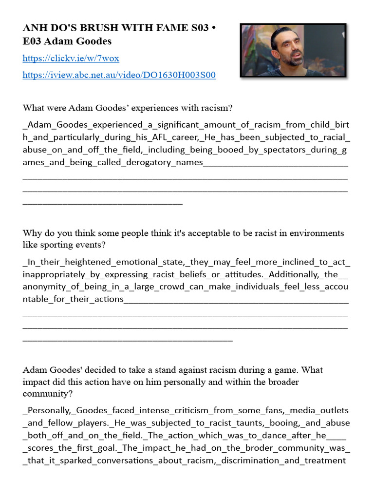 Biography - Anh Do | PDF | Discrimination & Race Relations | Racism