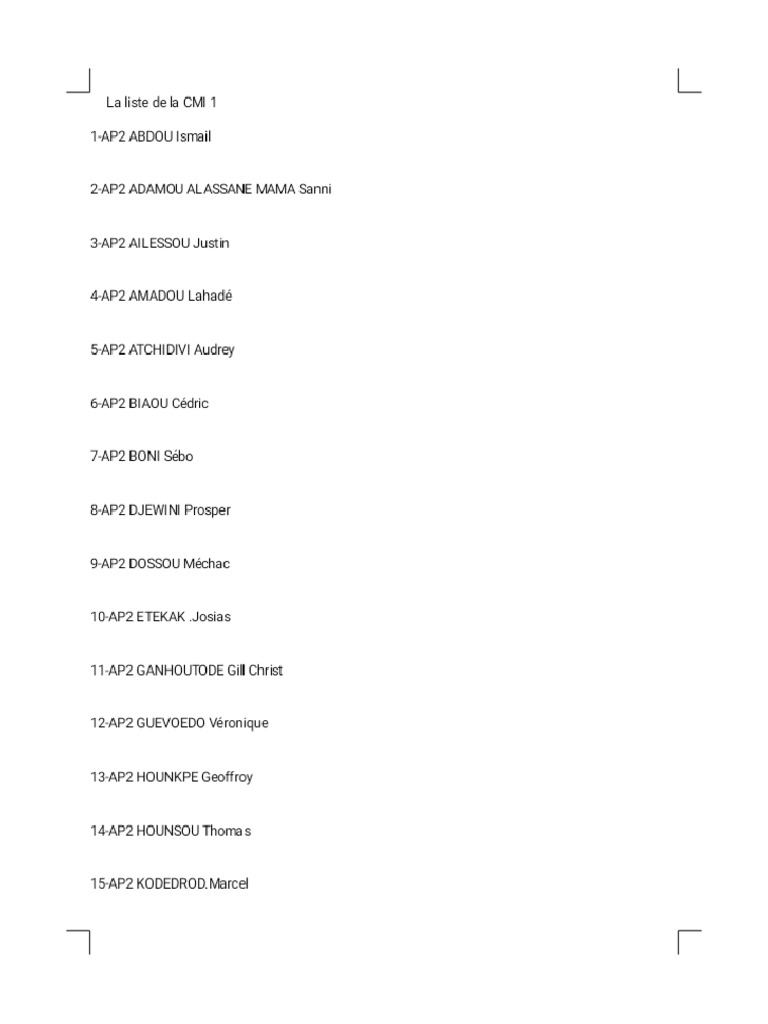 La Liste de La-WPS Office_Phoenix | PDF