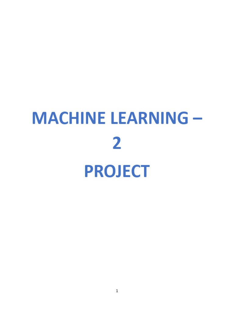 Machine Learning-2 Report. | PDF | Accuracy And Precision | Applied ...