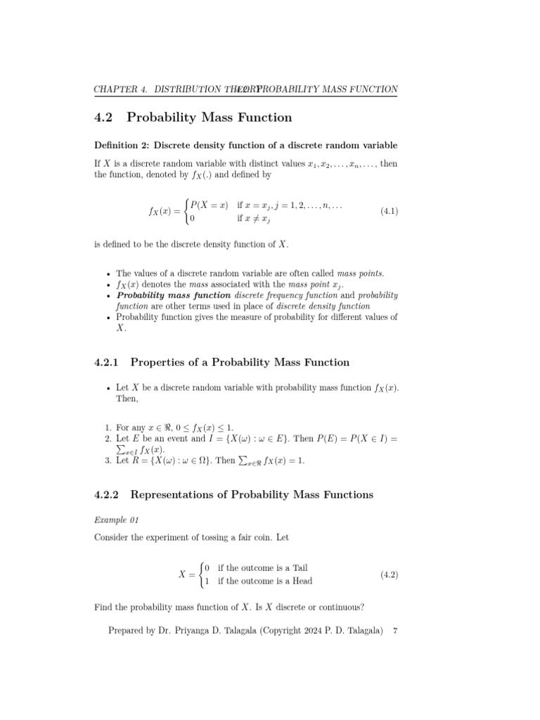 14.chapter4 Ditribution Theory Lesson2 | PDF | Probability Distribution | Probability Density ...