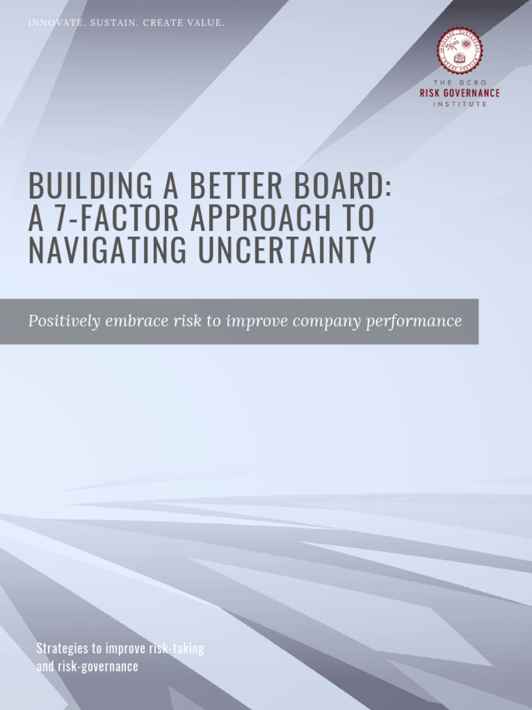 Building A Better Board - A Seven-Factor Approach To Navigating ...