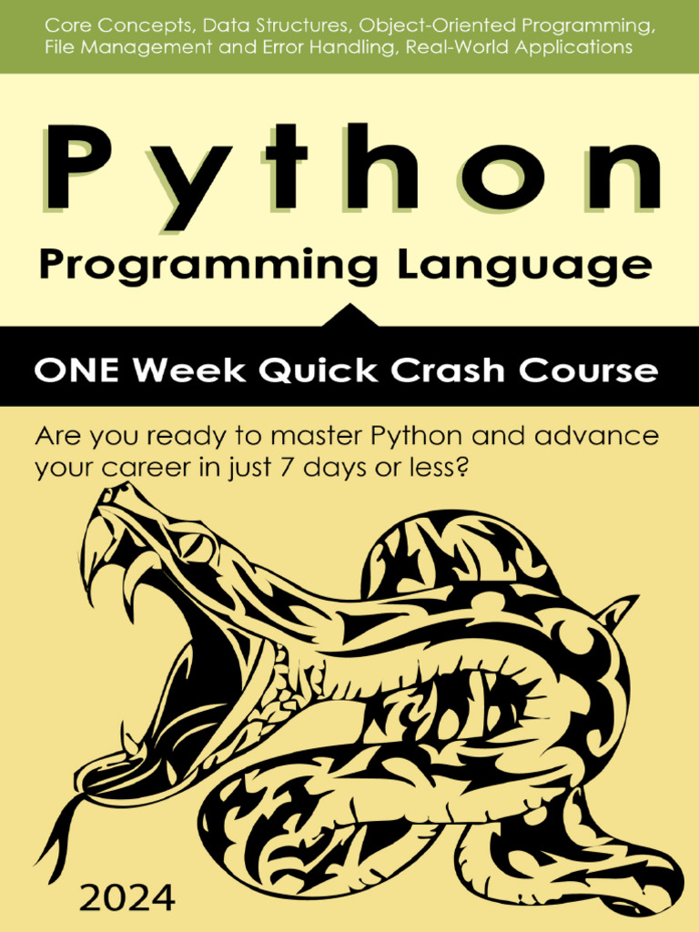 Python Programming Language Book - The Complete Gu | PDF | Class ... Python Programming Language Book - The Complete Gu | PDF | Class ...