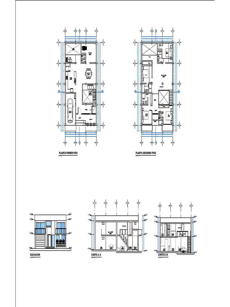 Planos y Elevaciones Arquitectónicas | PDF