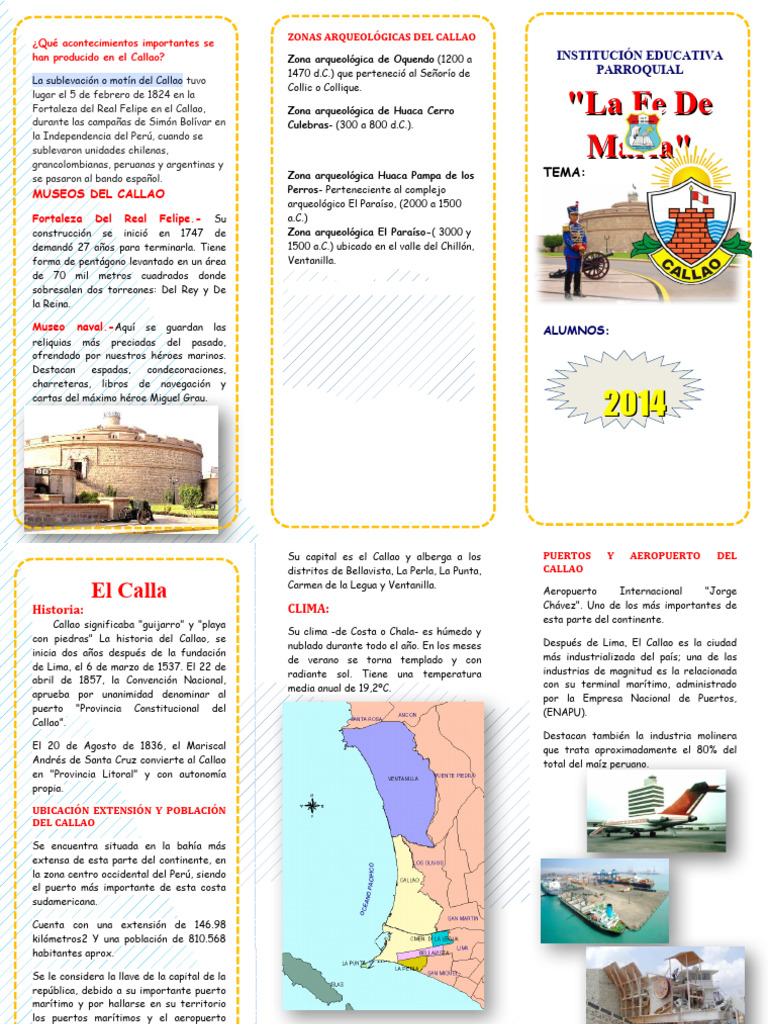 Triptico El Callao | PDF | América del Sur