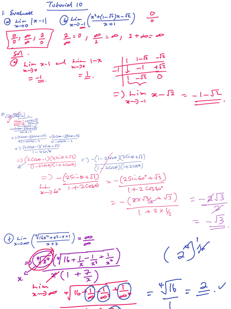 Tutorial Sheet 10. | PDF