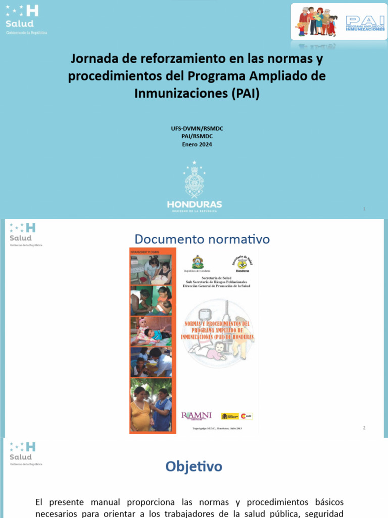 Presentación Normas y Procedimientos de Programa Ampliados de ... Presentación Normas y Procedimientos de Programa Ampliados de ...